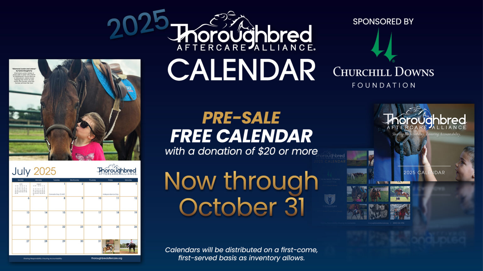Calendar Photo Contest - Thoroughbred Aftercare Alliance